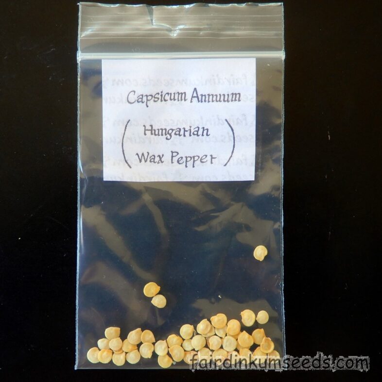 Hungarian Wax Sweet Pepper Capsicum Annuum Seeds | Fair Dinkum Seeds